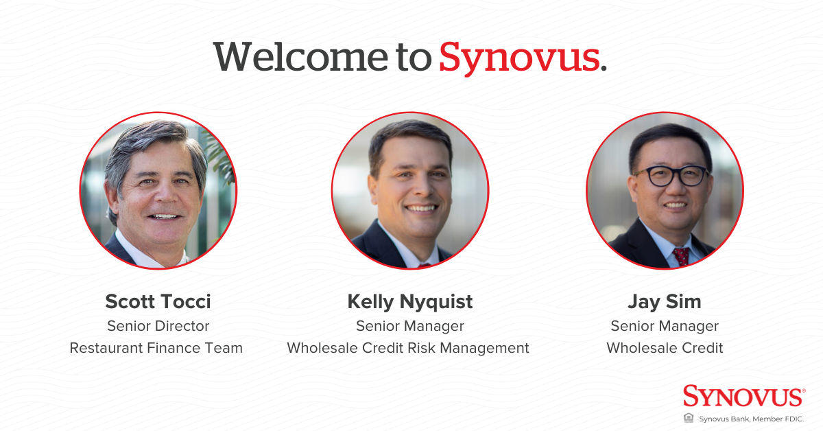 Synovus Expands Foodservice Focus with New Restaurant Finance Team ...